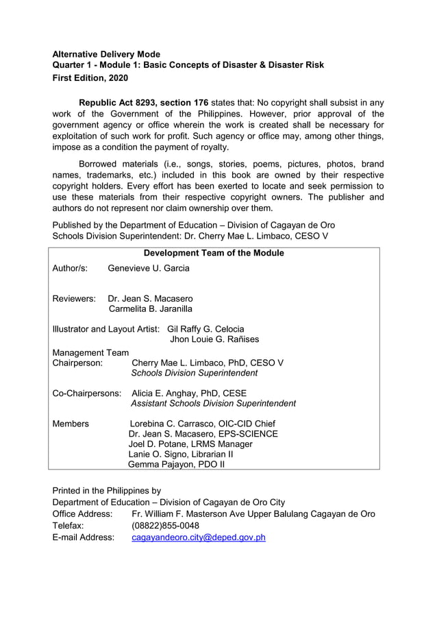 DRRR-MODULE8-FINAL.pdf | Education