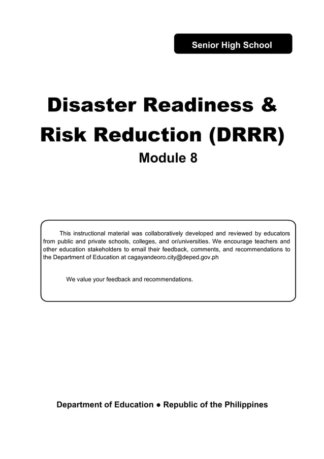 DRRR-MODULE8-FINAL.pdf | Education