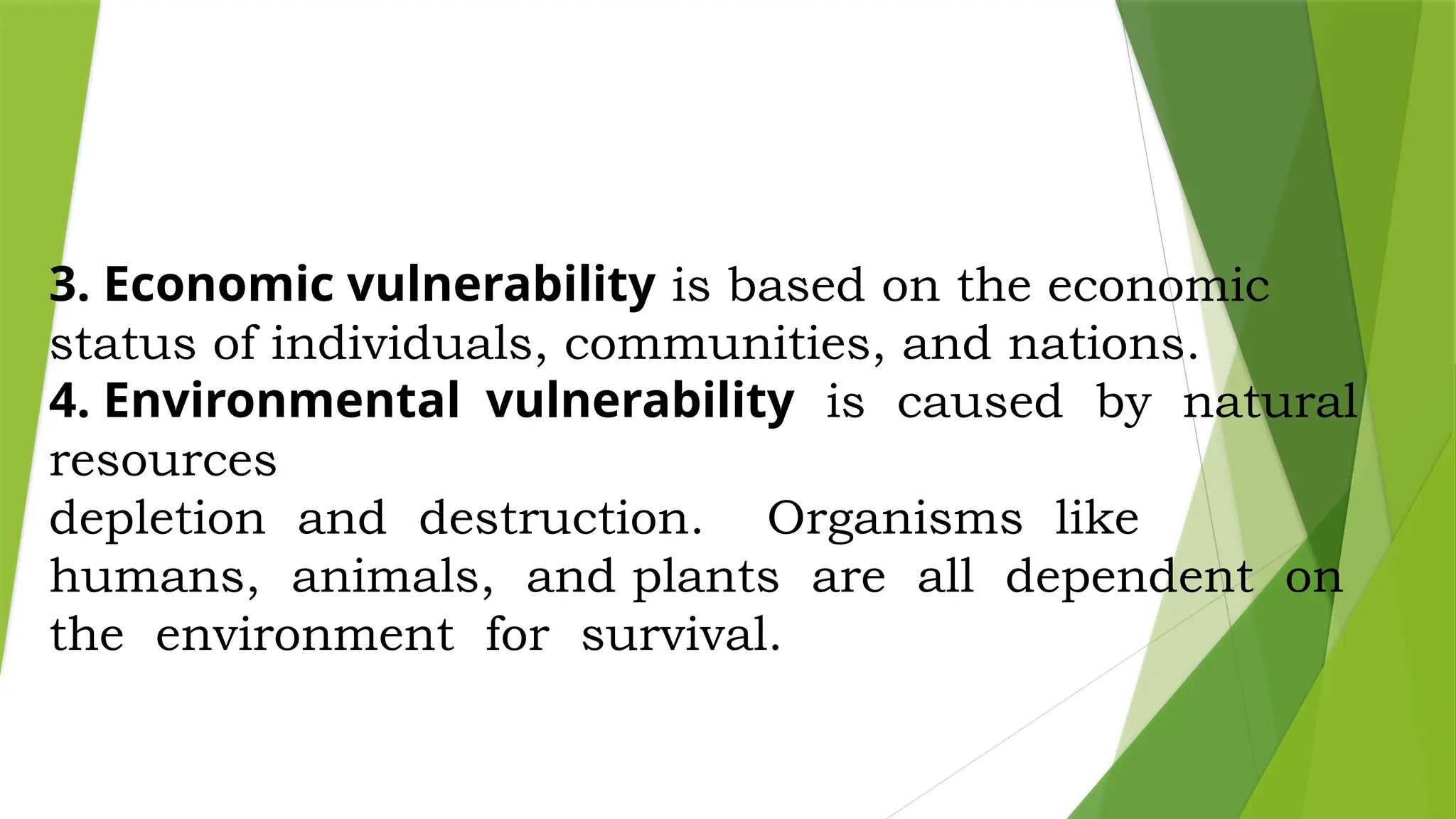 Factors affecting vulnerability of one’s community | PPTX