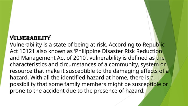 Factors affecting vulnerability of one’s community | PPTX