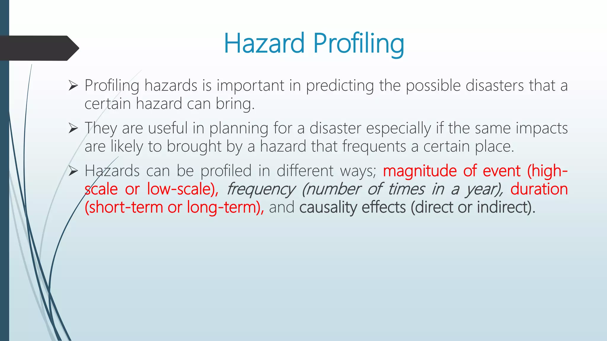 DRRR - Basic Concept of Hazard | PPTX