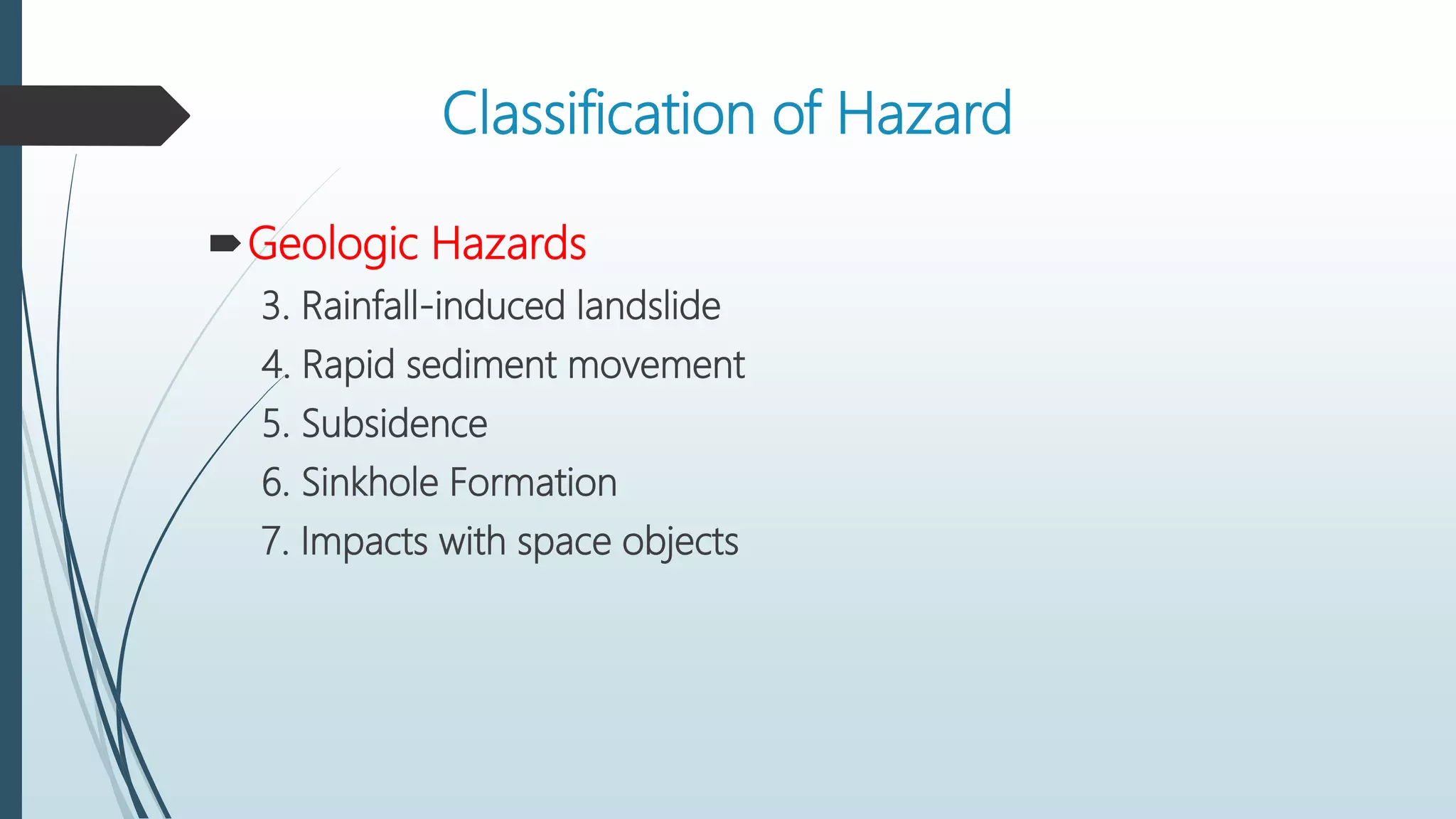 DRRR - Basic Concept of Hazard | PPTX