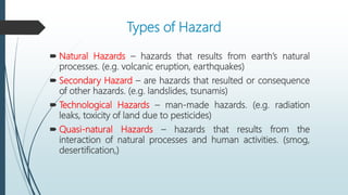 DRRR - Basic Concept of Hazard | PPTX