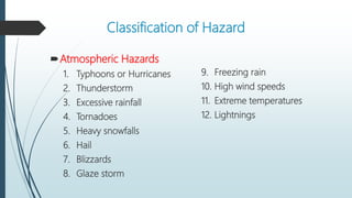 DRRR - Basic Concept of Hazard | PPTX