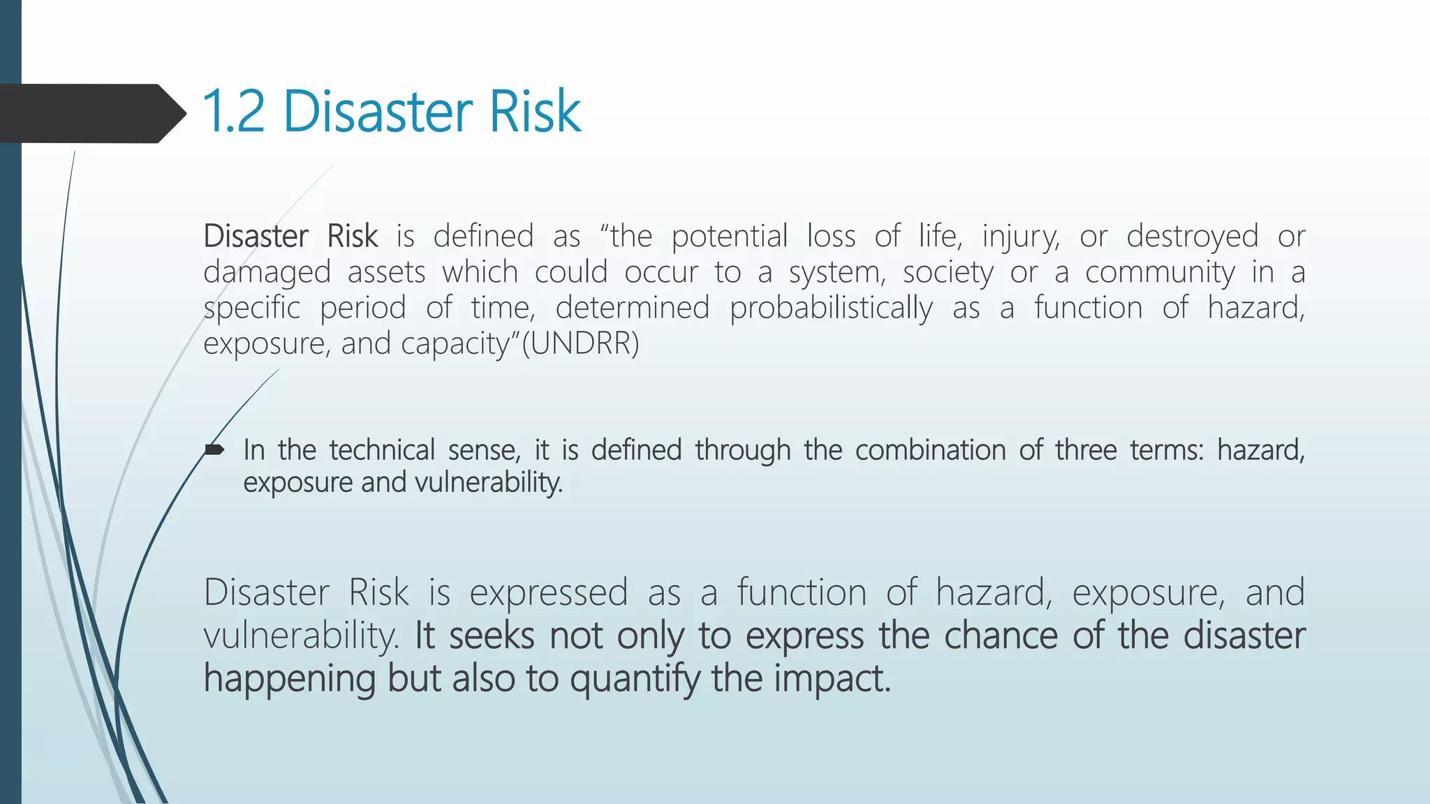DRRR - Concept of Disaster and Disaster Risk | PPTX