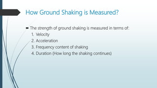 DRRR - Earthquake Hazards | PPTX