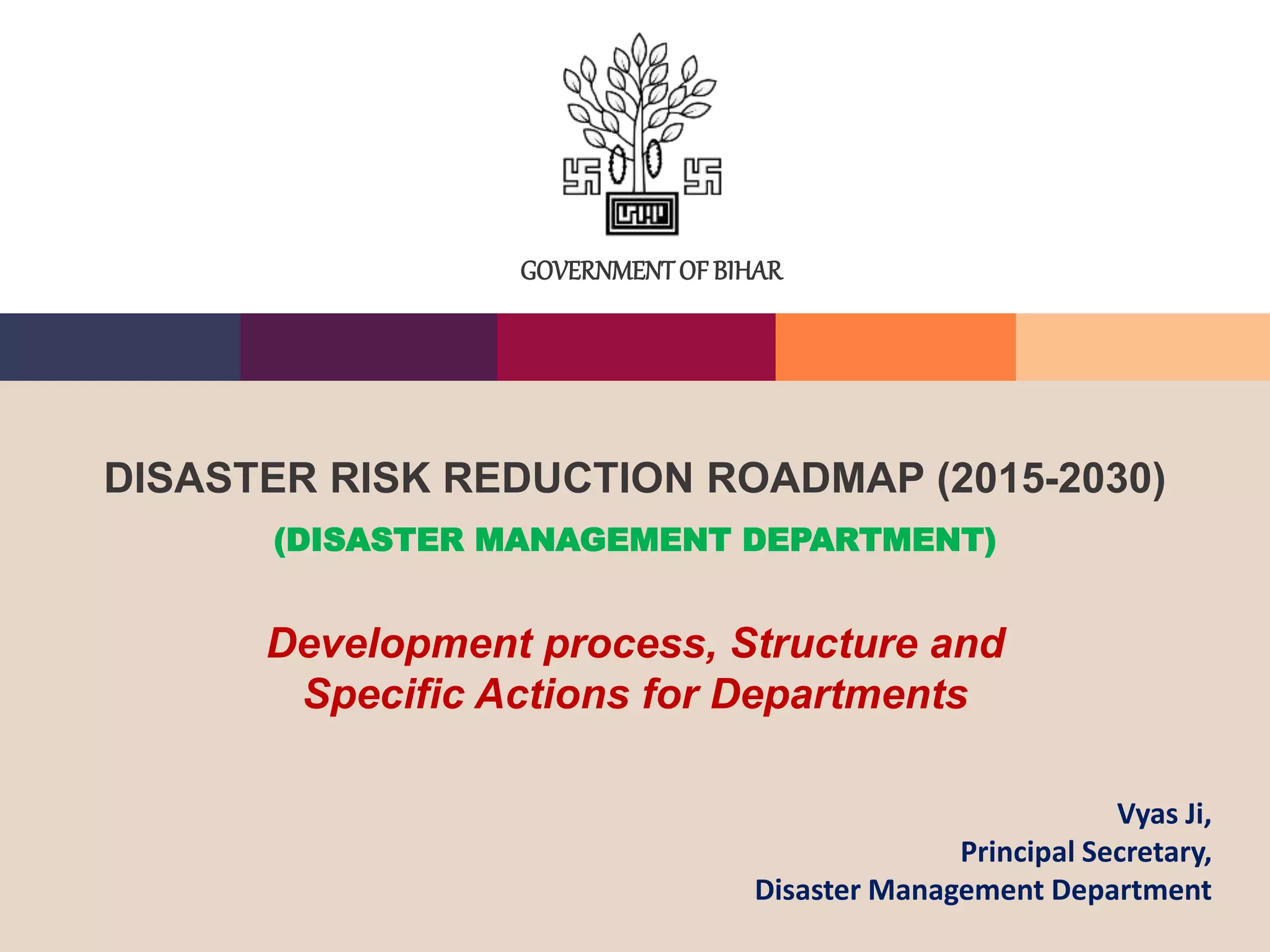 DRR Roadmap presentation | PPT