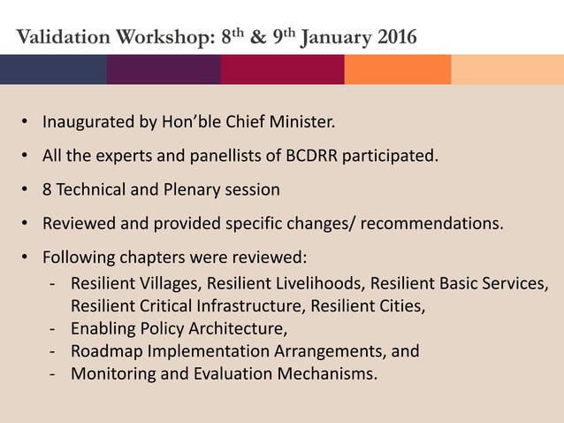 DRR Roadmap presentation | PPT