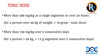 Dr RR Paracetamol poisoning and management | PDF