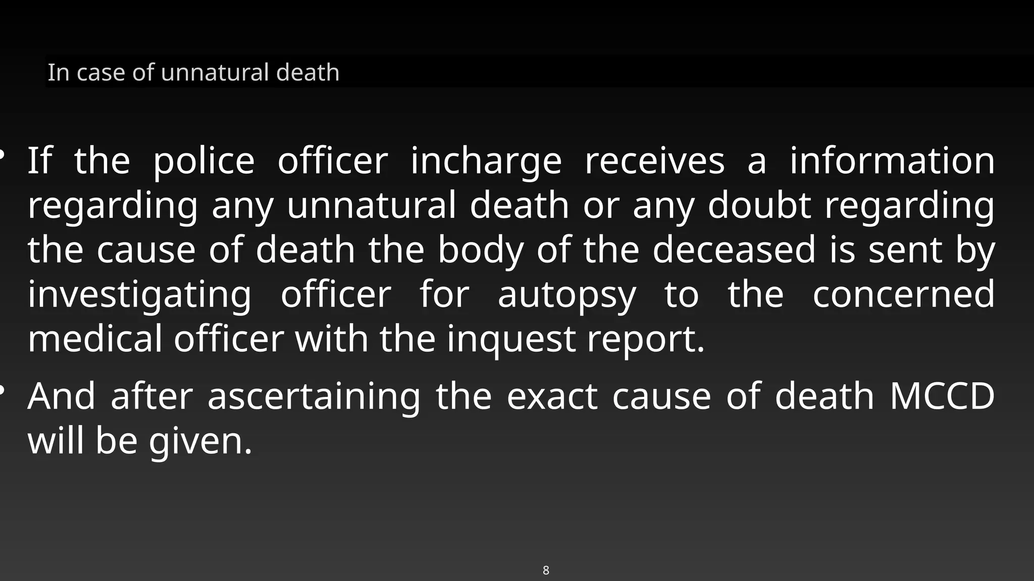 Forensic Medicine and Toxicology causes of Death | PPTX