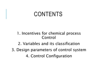 Control Process Design parameter | PPTX | Mechanical and Industrial ...