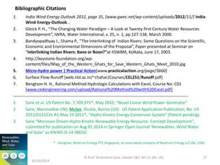 Presentation by Dr. Shrikrishna Sane- Hydro Kinetic Renewable Energy Resource | PPTX | Power and ...