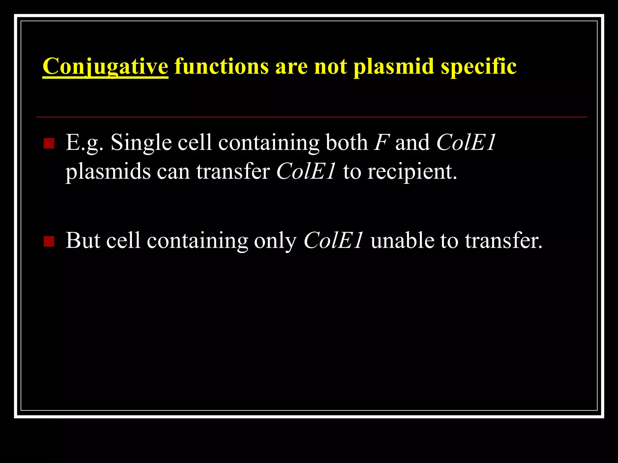 Bacterial Conjugation | PDF