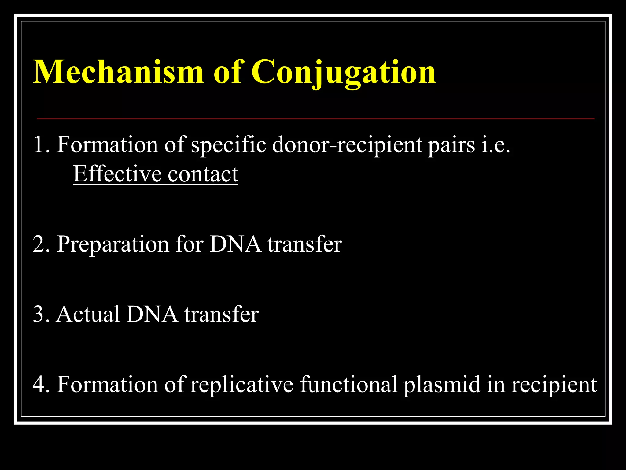 Bacterial Conjugation | PDF