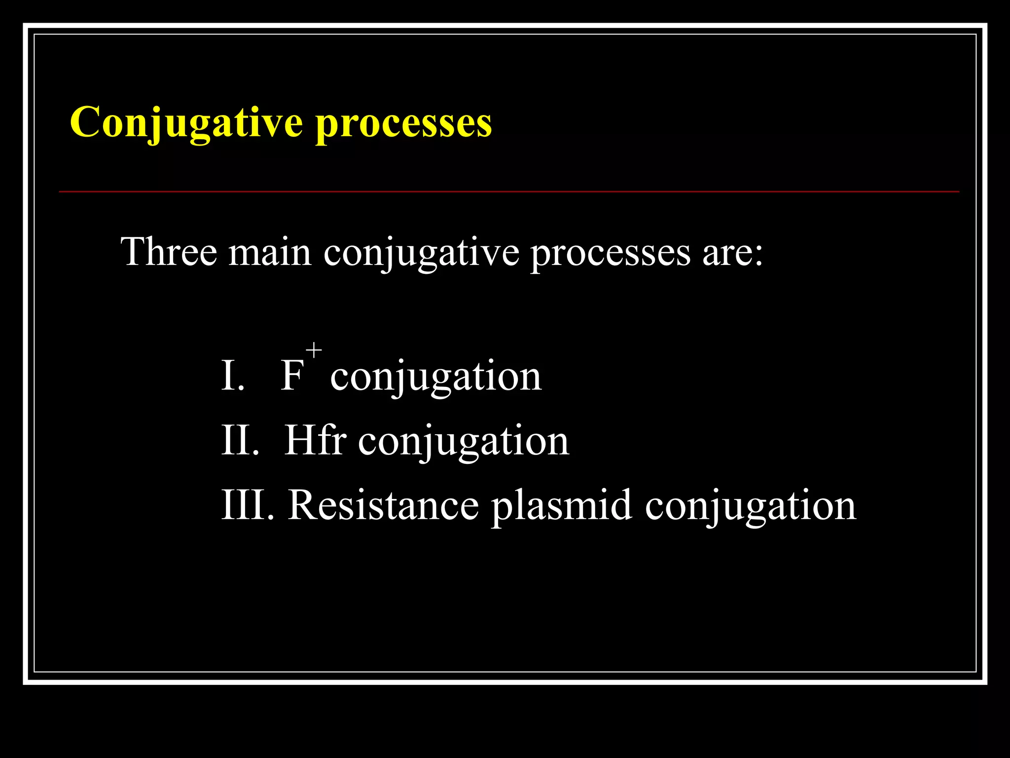 Bacterial Conjugation | PDF