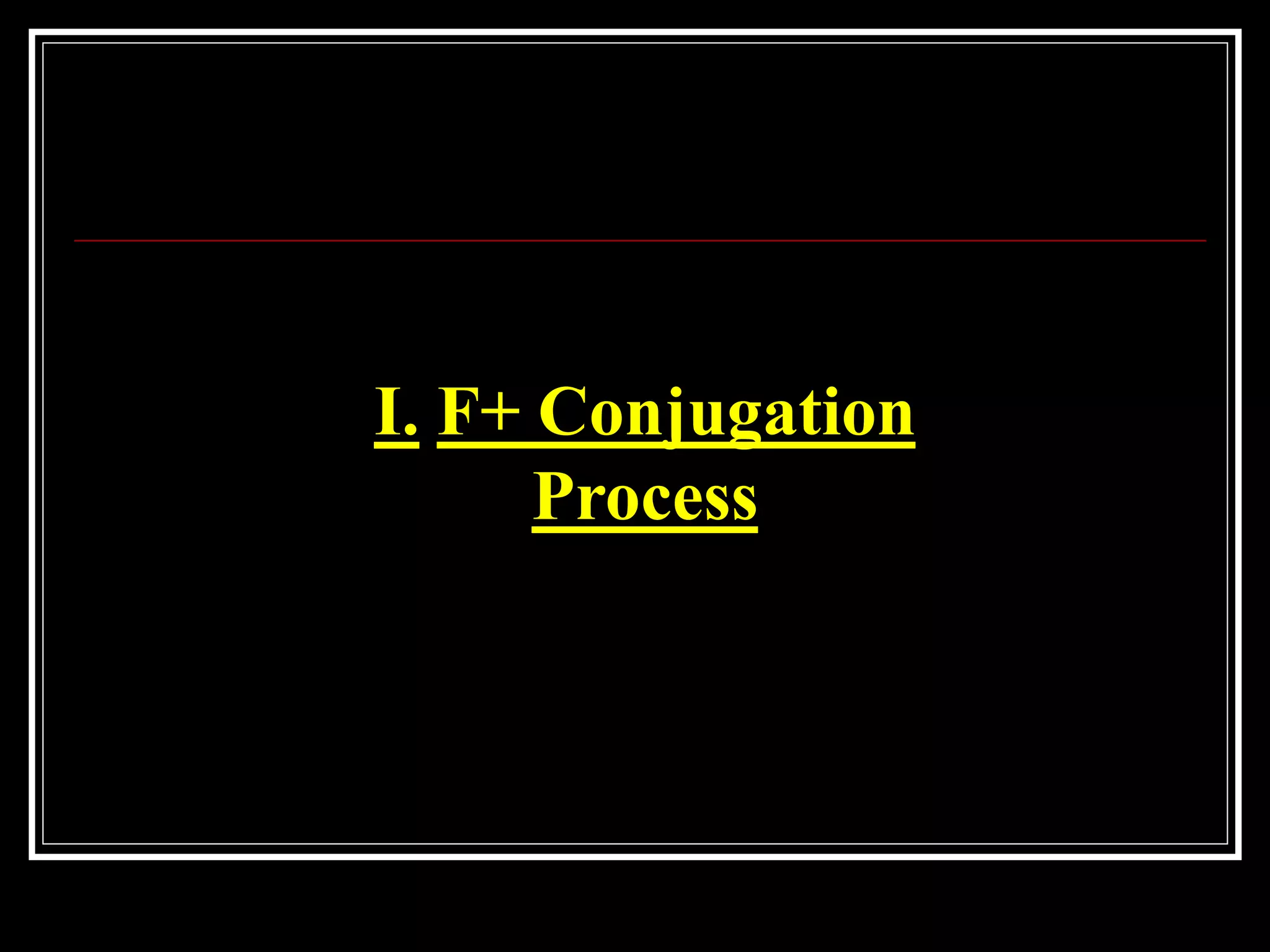 Bacterial Conjugation | PDF