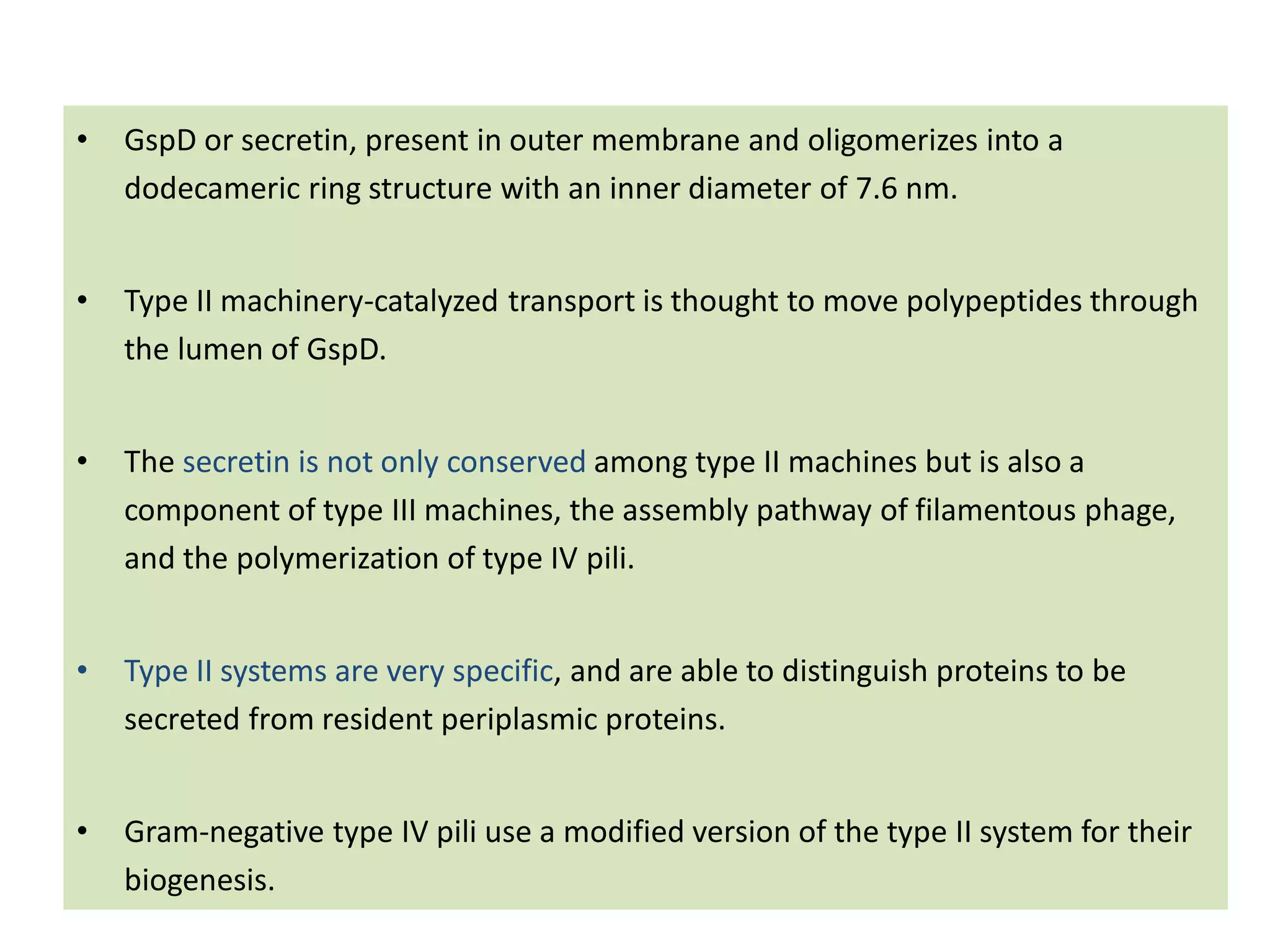 Secretion Systems of Bacteria | PDF