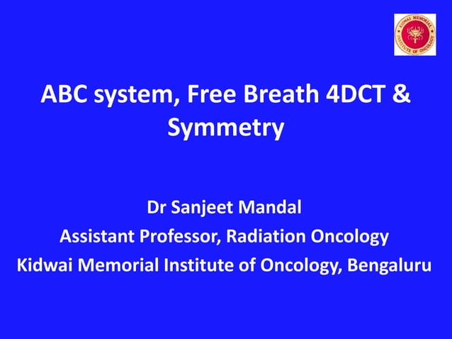 ABC system, Free Breath 4DCT & Symmetry Radiotherapy | PDF
