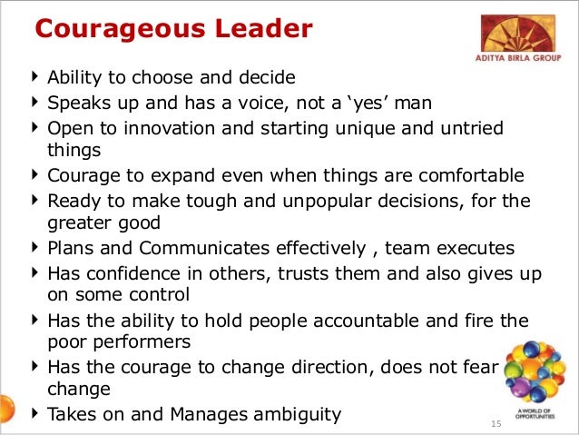 Courage in Leadership and Leadership in Courage