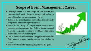 Career in Event Management | PDF
