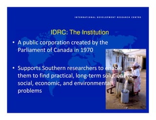 Climate change, water and poverty_IDRC Introduction_Dr Sara Ahmed | PDF