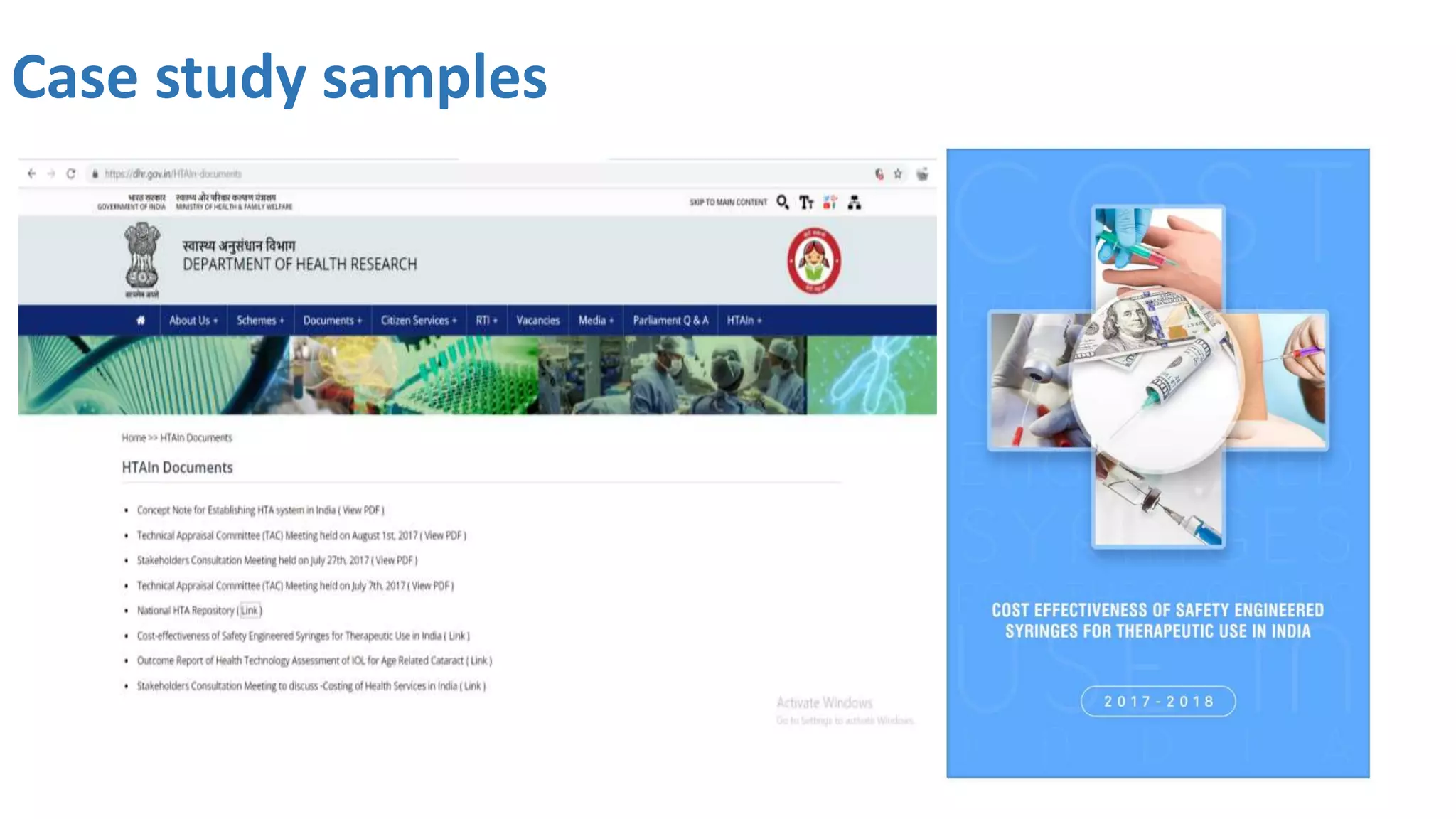 Health technology assessment- Dr. Saraswathy MD, PGIMER | PPTX