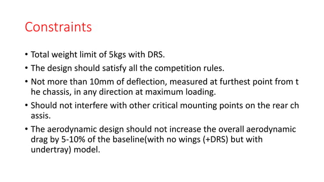 Drs (drag reduction system) creative journey | PPT