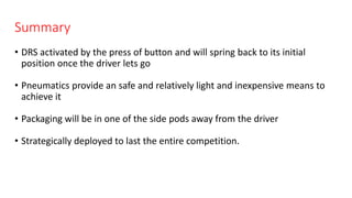 Drs (drag reduction system) creative journey | PPT