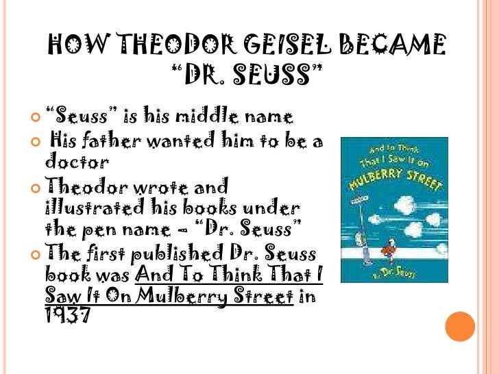 Theodor Geisel aka Dr. Seuss by Maisey Michelz