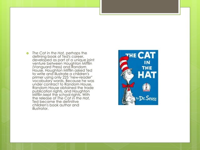 Dr Seuss | PPTX | Celebrity Families | Pop Culture