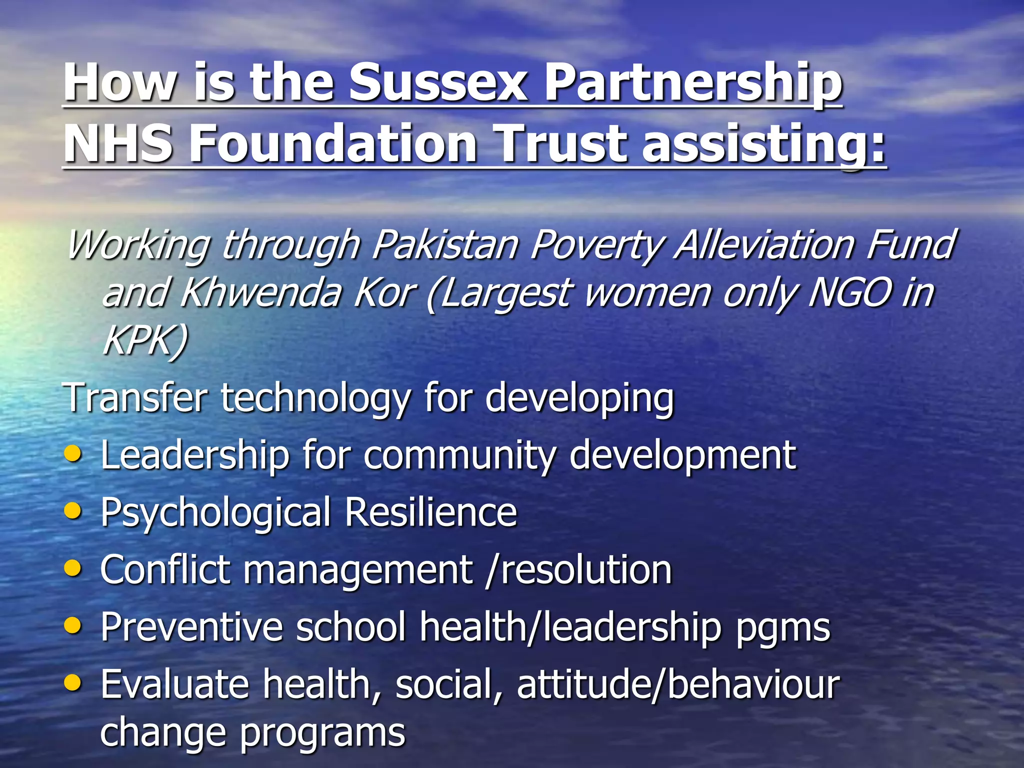 Addressing the Needs of the Internally Displaced Persons in Pakistan by Dr Shakil Jehangir Malik ...