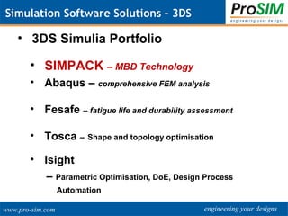 ProSIM - opening remarks SIMPACK MBD User forum | PPT | Technology ...