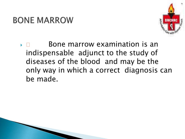 Dr shashi bansal approch to bone marrow examination | PPT