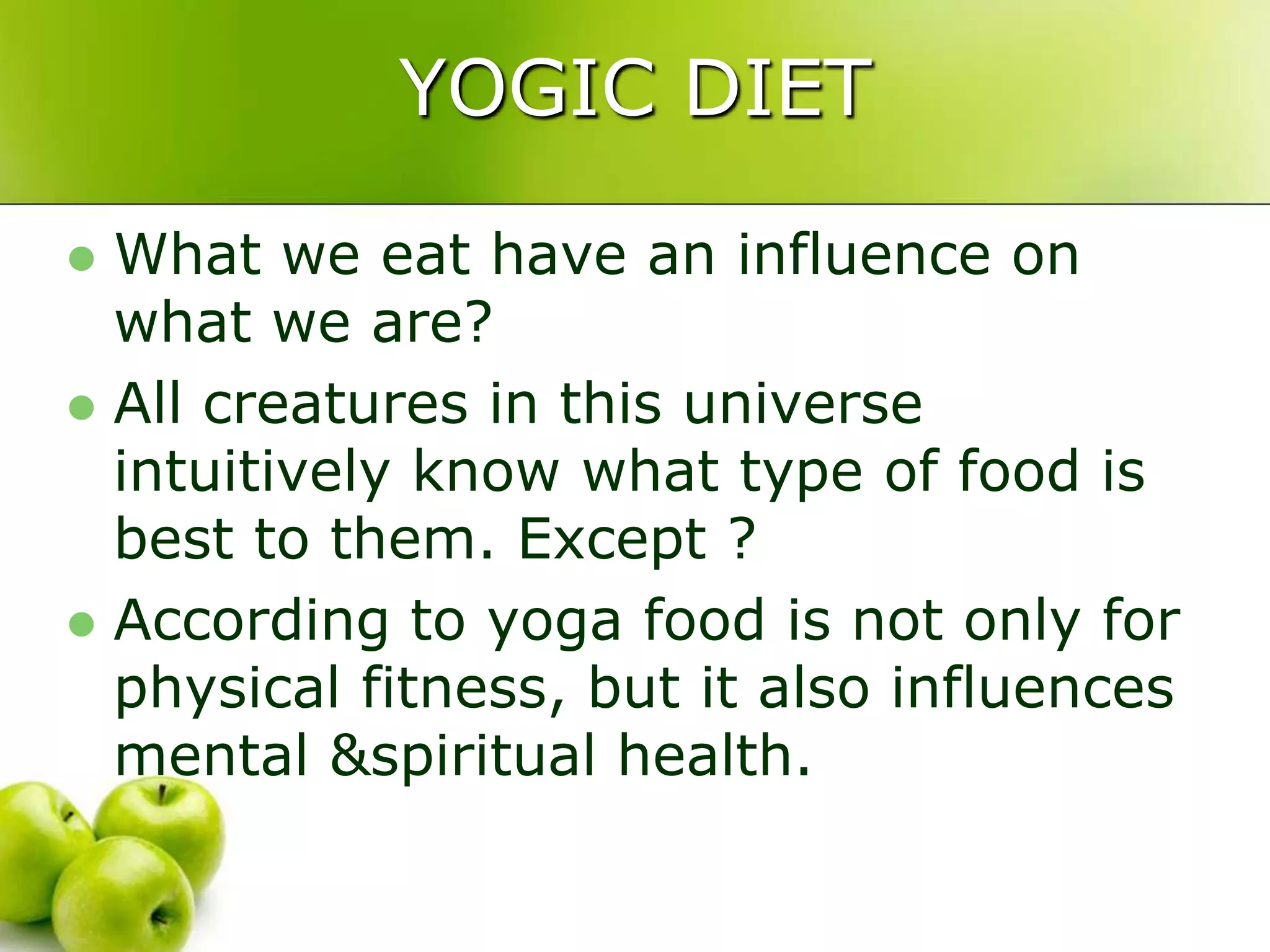 yogic diet | PPSX