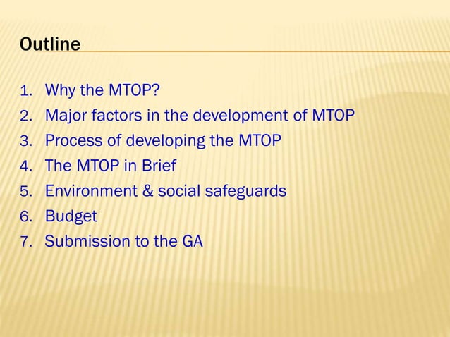 Medium Term Operational Plan (MTOP) - Simon Mwale - Programme & Grants ...