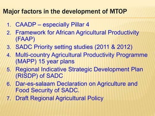 Medium Term Operational Plan (MTOP) - Simon Mwale - Programme & Grants ...