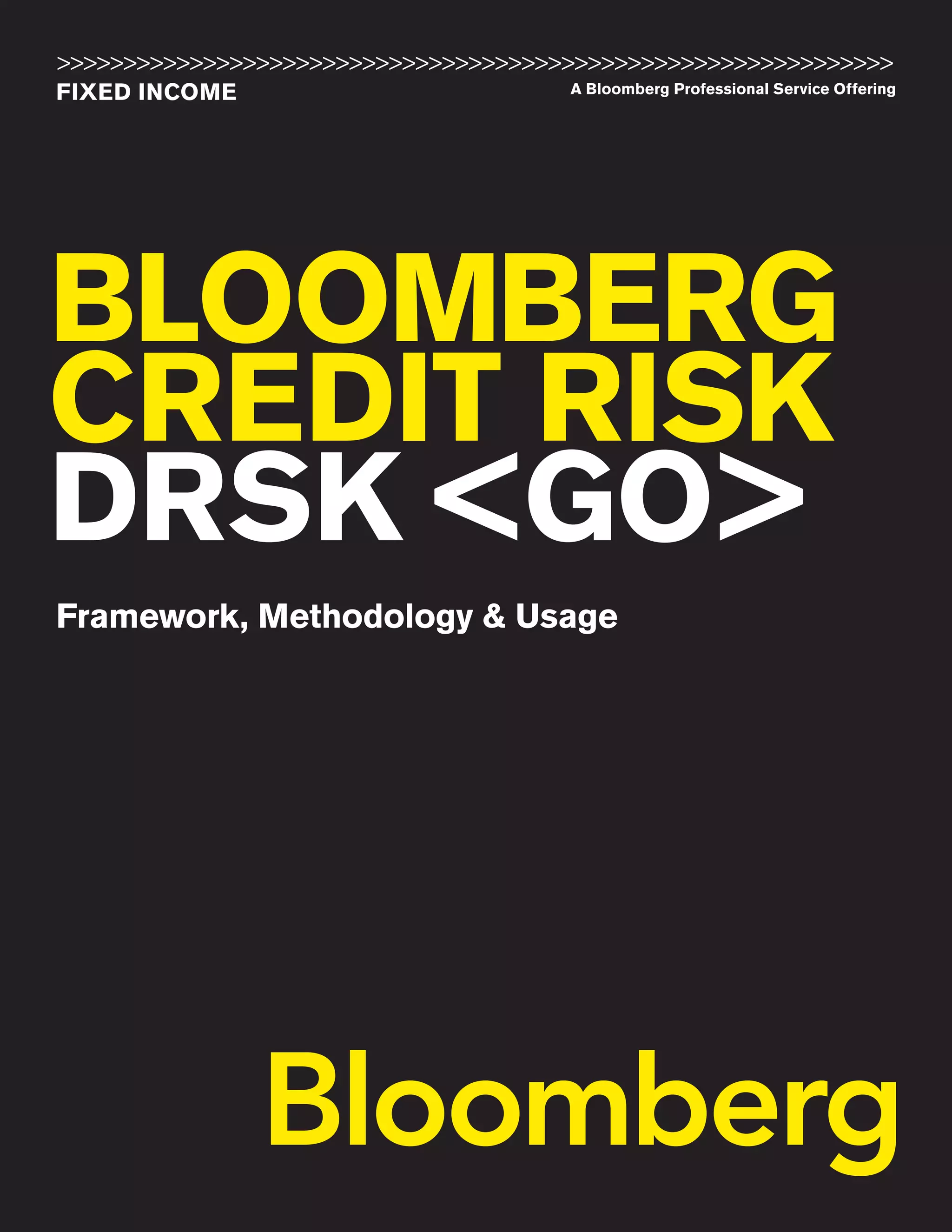 Drsk bloomberg deafult risk | PDF