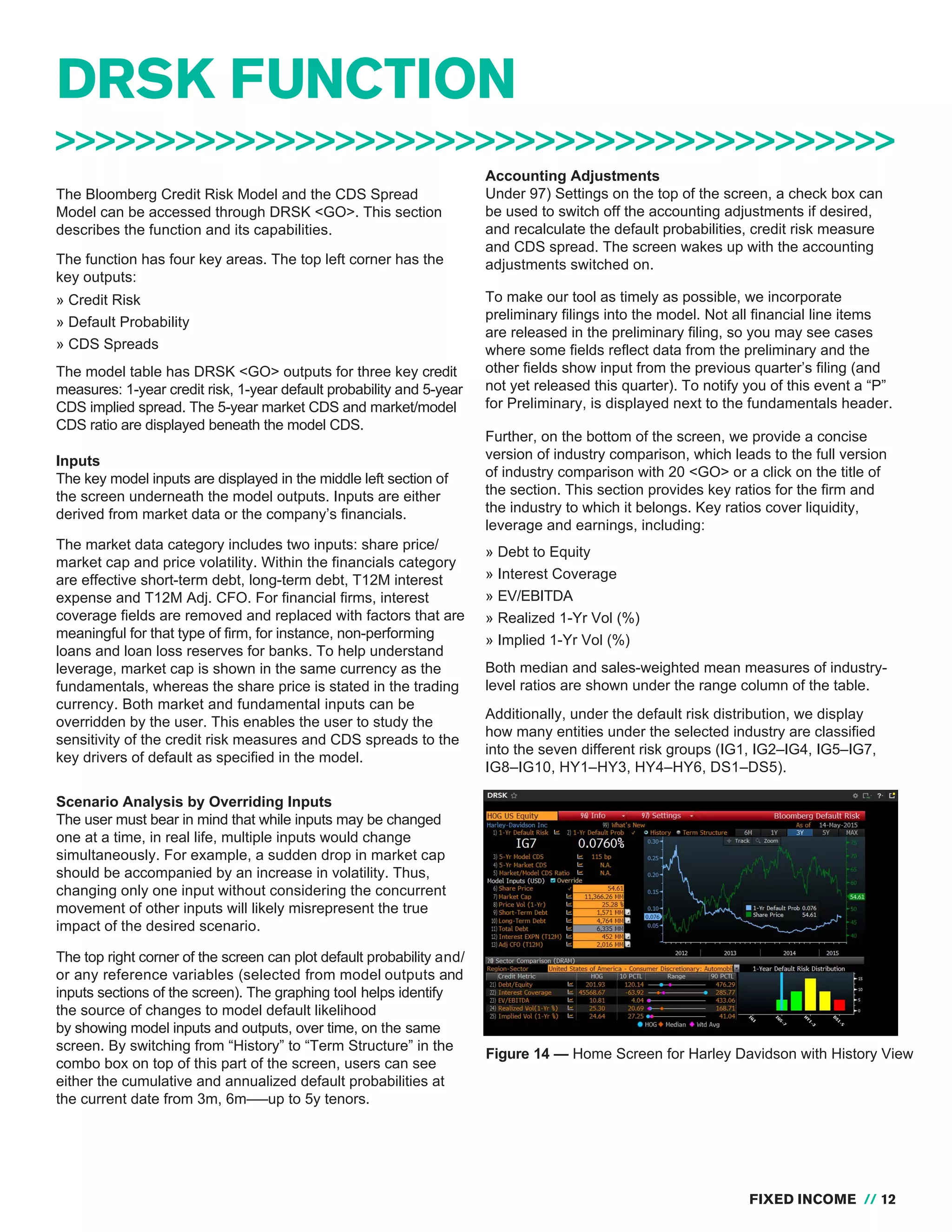 Drsk bloomberg deafult risk | PDF