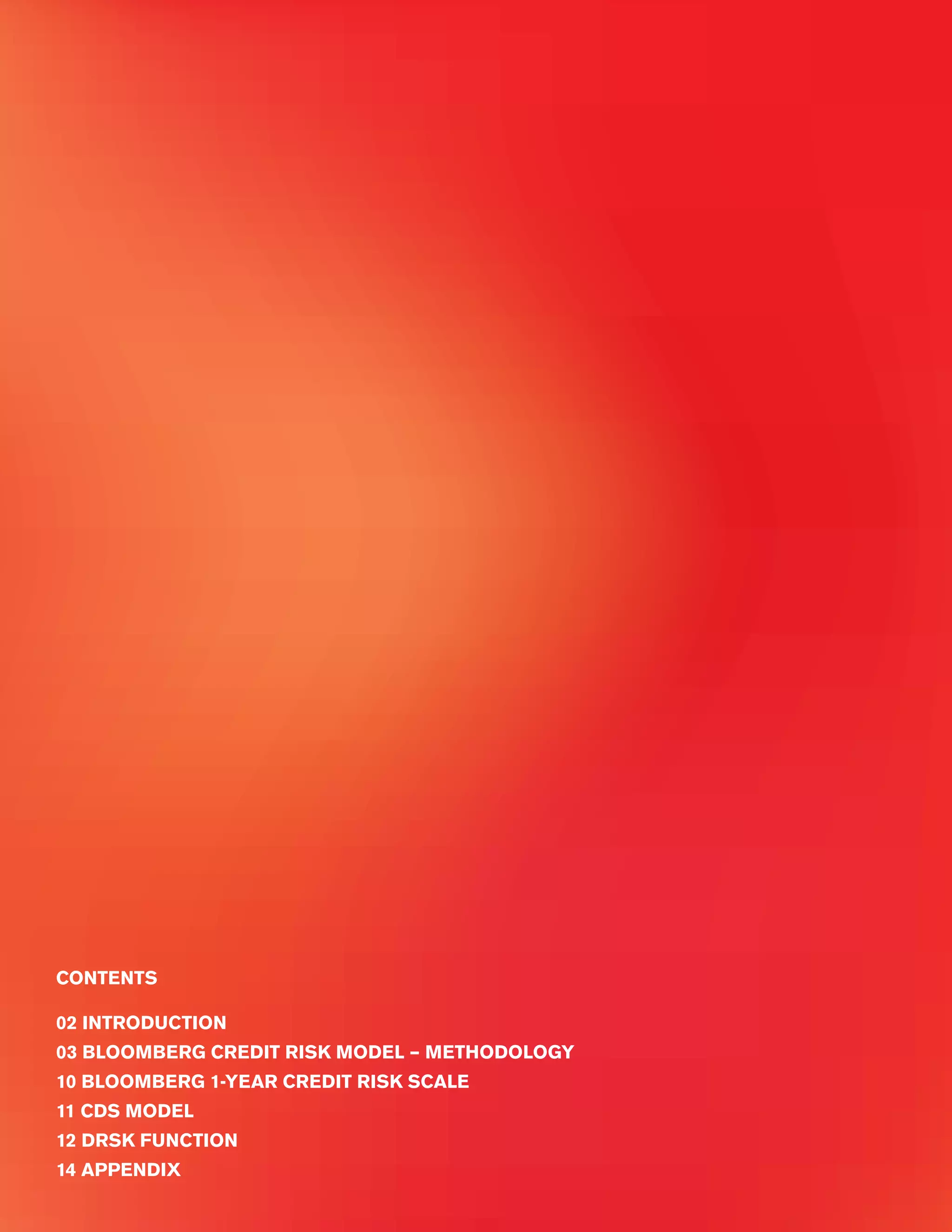 Drsk bloomberg deafult risk | PDF