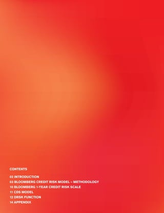 Drsk bloomberg deafult risk | PDF