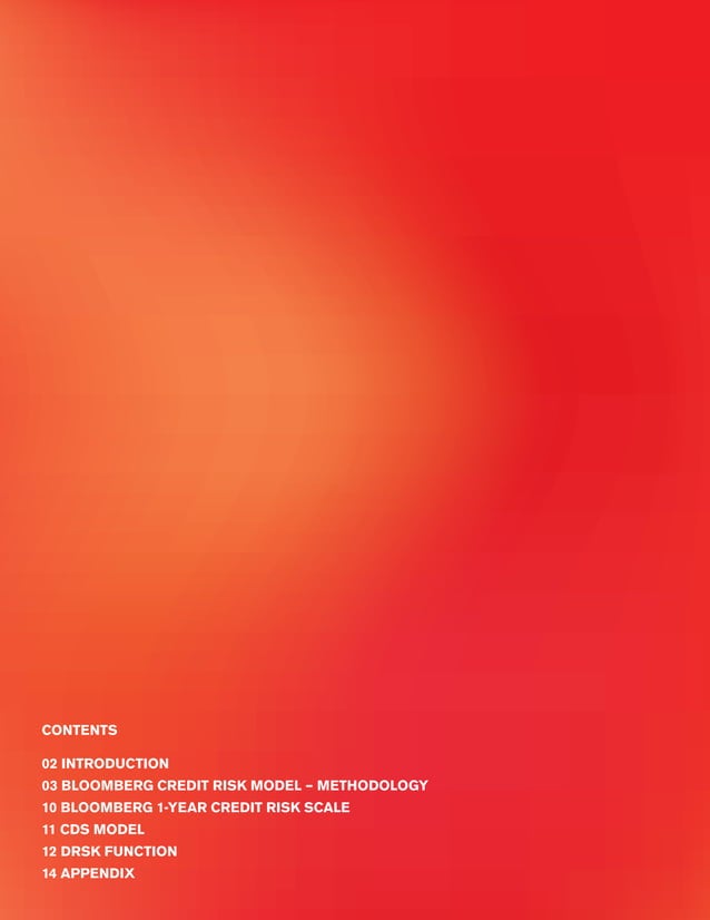 Drsk bloomberg deafult risk | PDF | Stocks and Bonds | Personal Investing