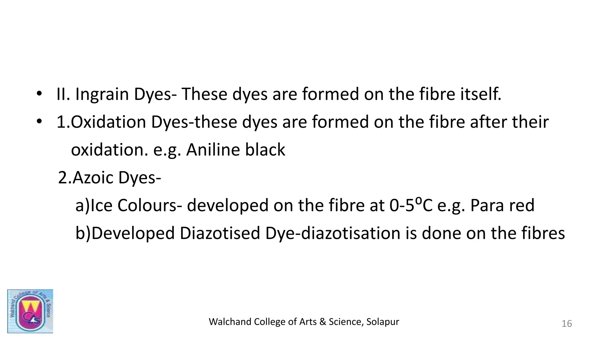 Dyes and their classification | PPTX