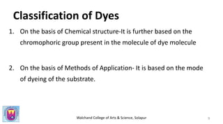 Dyes and their classification | PPTX