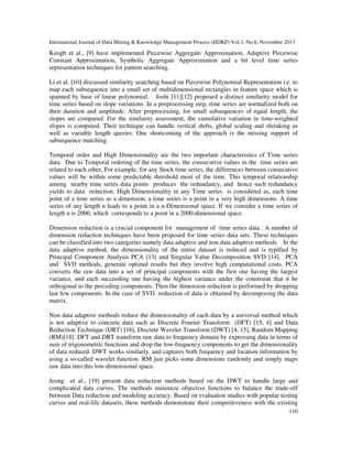 Drsp dimension reduction for similarity matching and pruning of time series data streams | PDF