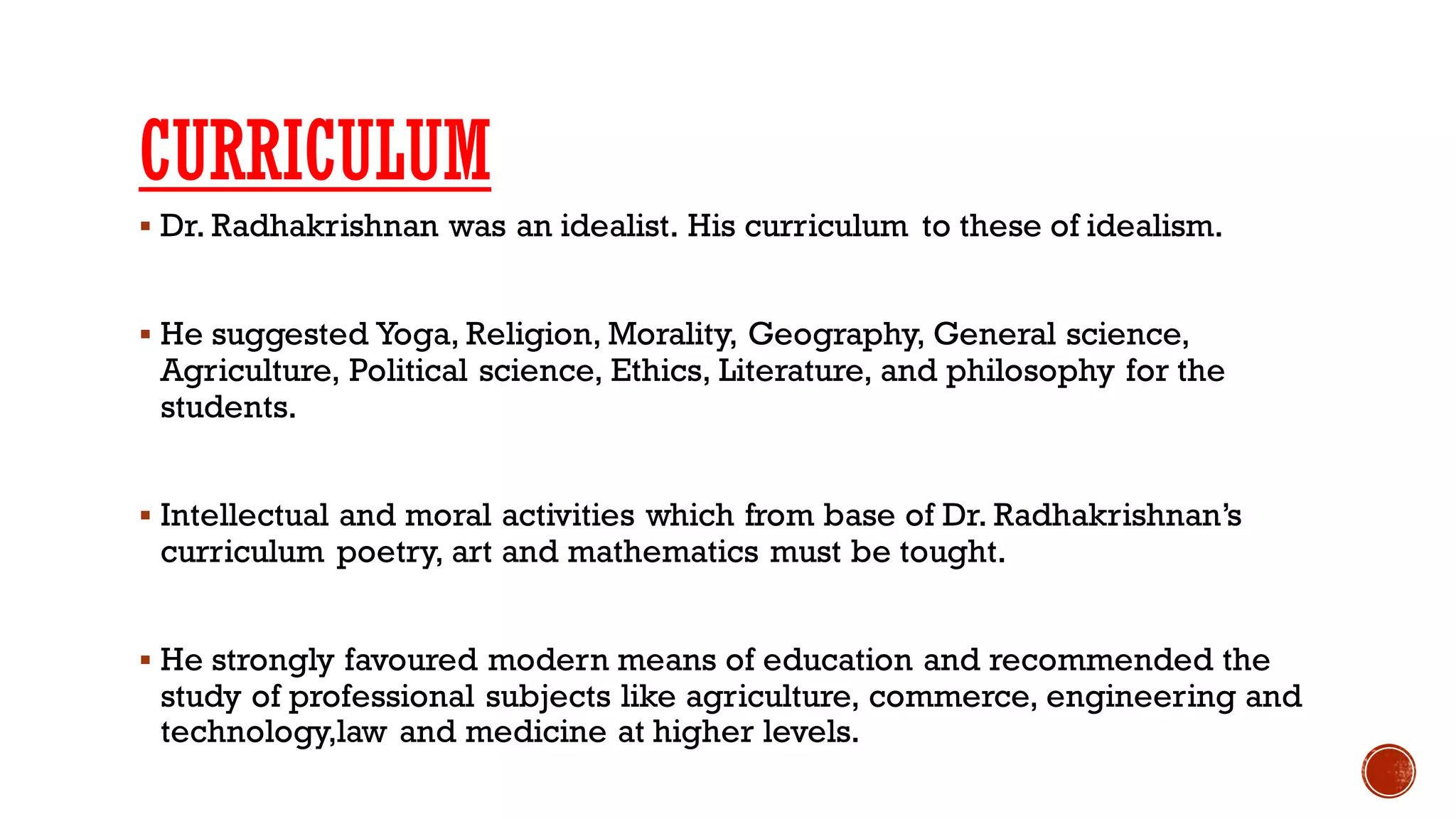 EDU 01_Dr s radhakrishnan | PDF