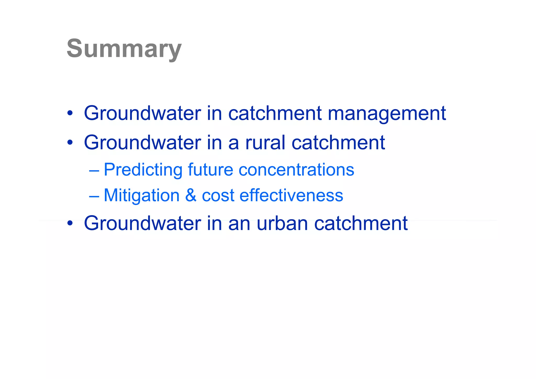 Diffuse Pollution Groundwater Pathways Ppt