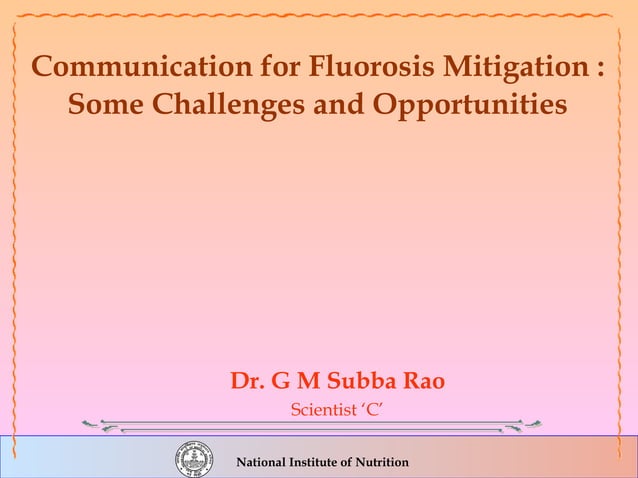 Dr subba rao | PPT