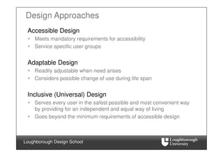 Dr Sue Hignett Architects for Health Designing for Impairment | PPT