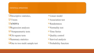 Analysis of variance one way anova using Statistix 8.1 | PPTX