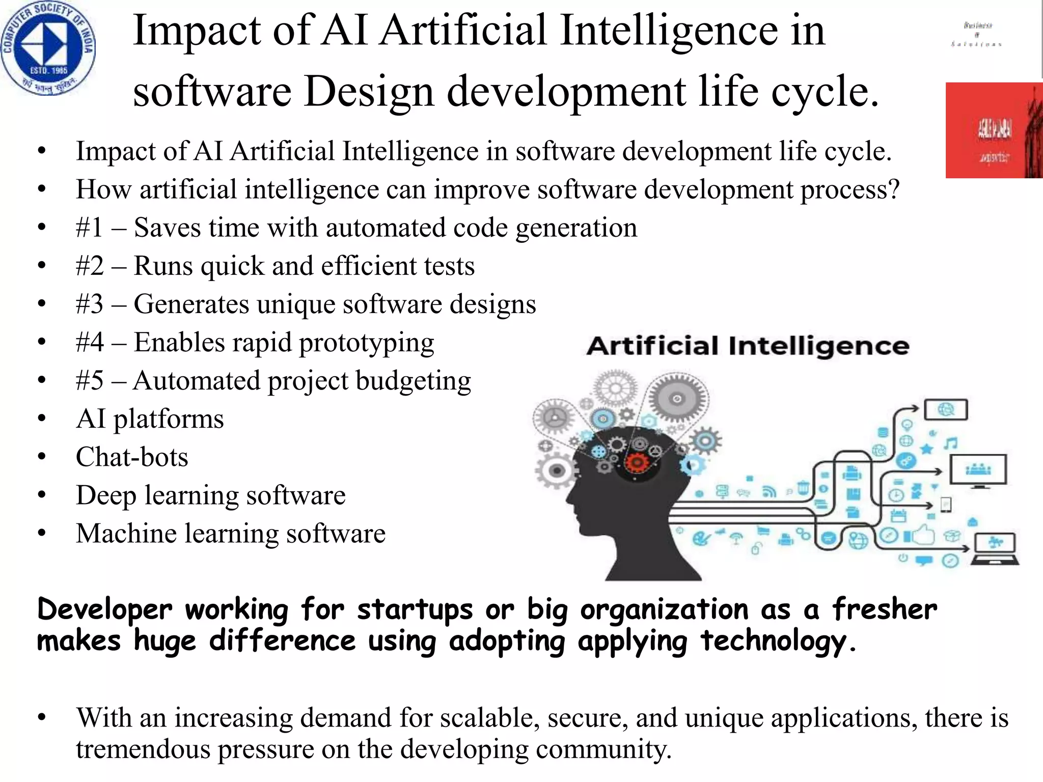 Agile Mumbai 2022 - Dr. Suresh A Shan | Keynote - Impact of Artificial Intelligence in Software ...